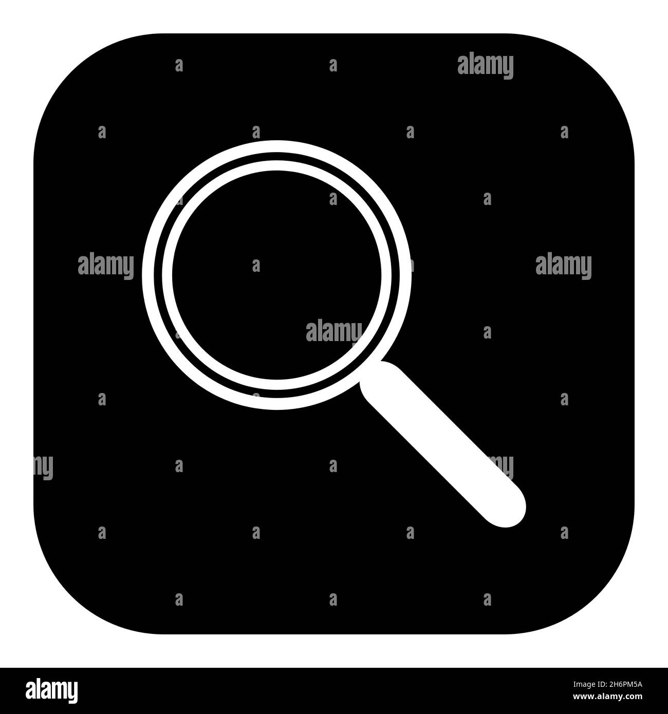 Magnifier and app icon Stock Photo - Alamy