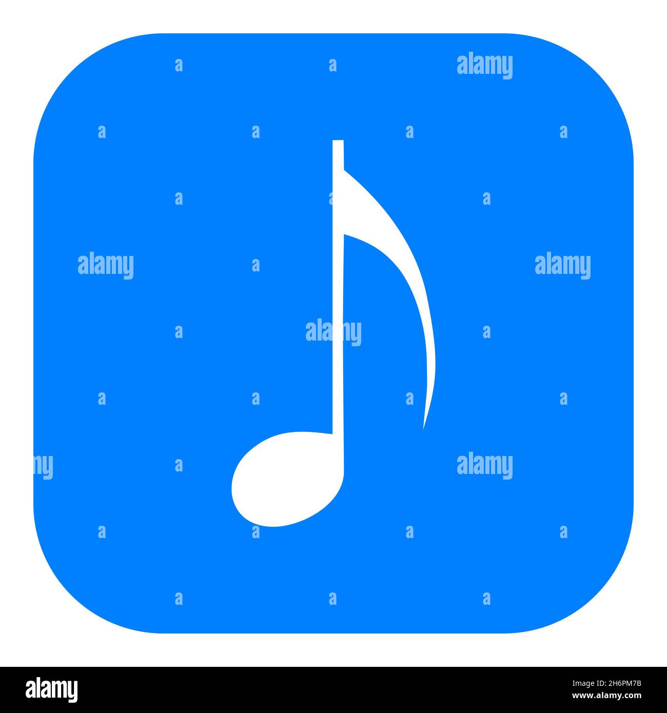 Music note and app icon Stock Photo - Alamy