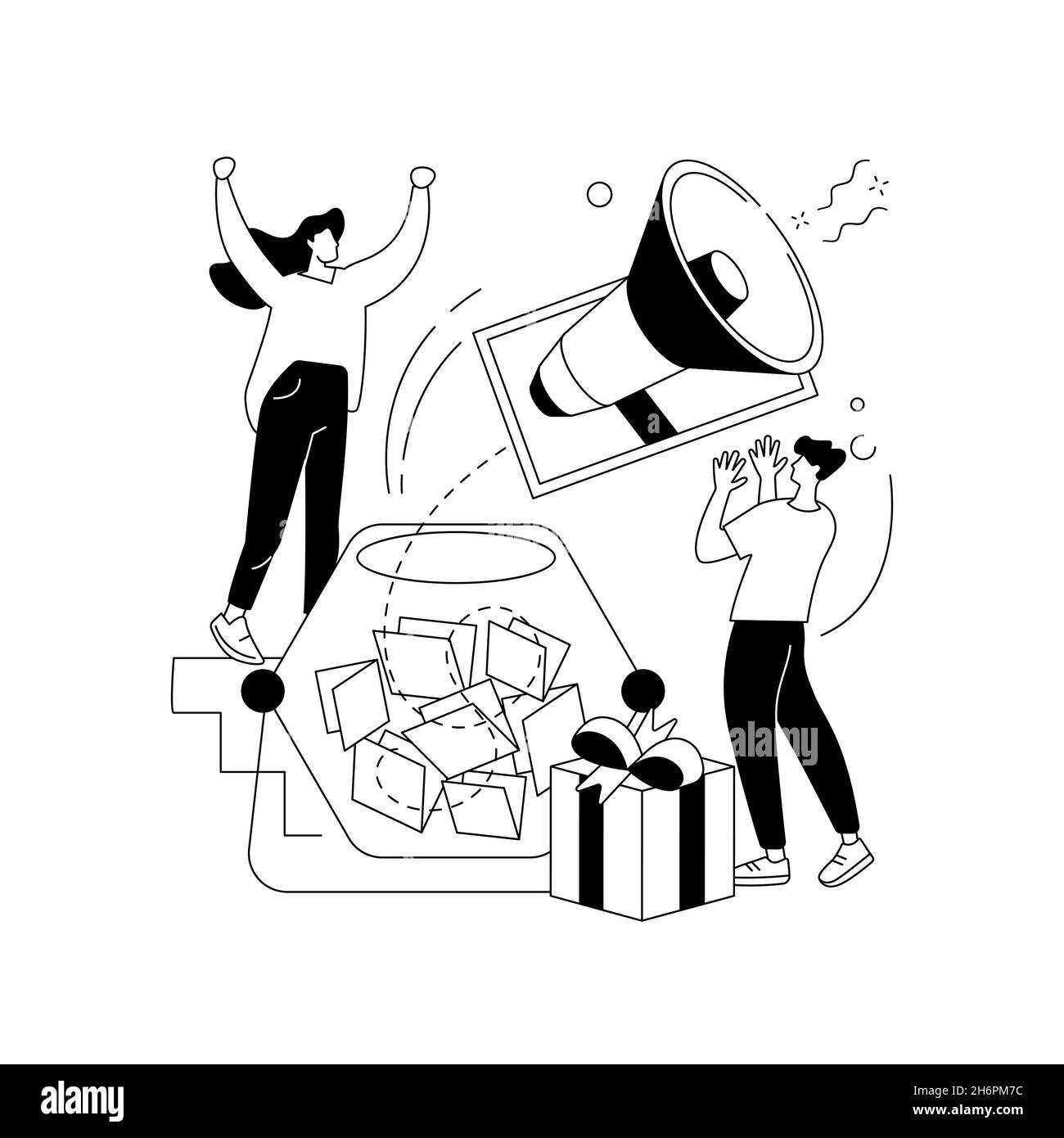 Lucky draw Black and White Stock Photos & Images - Alamy