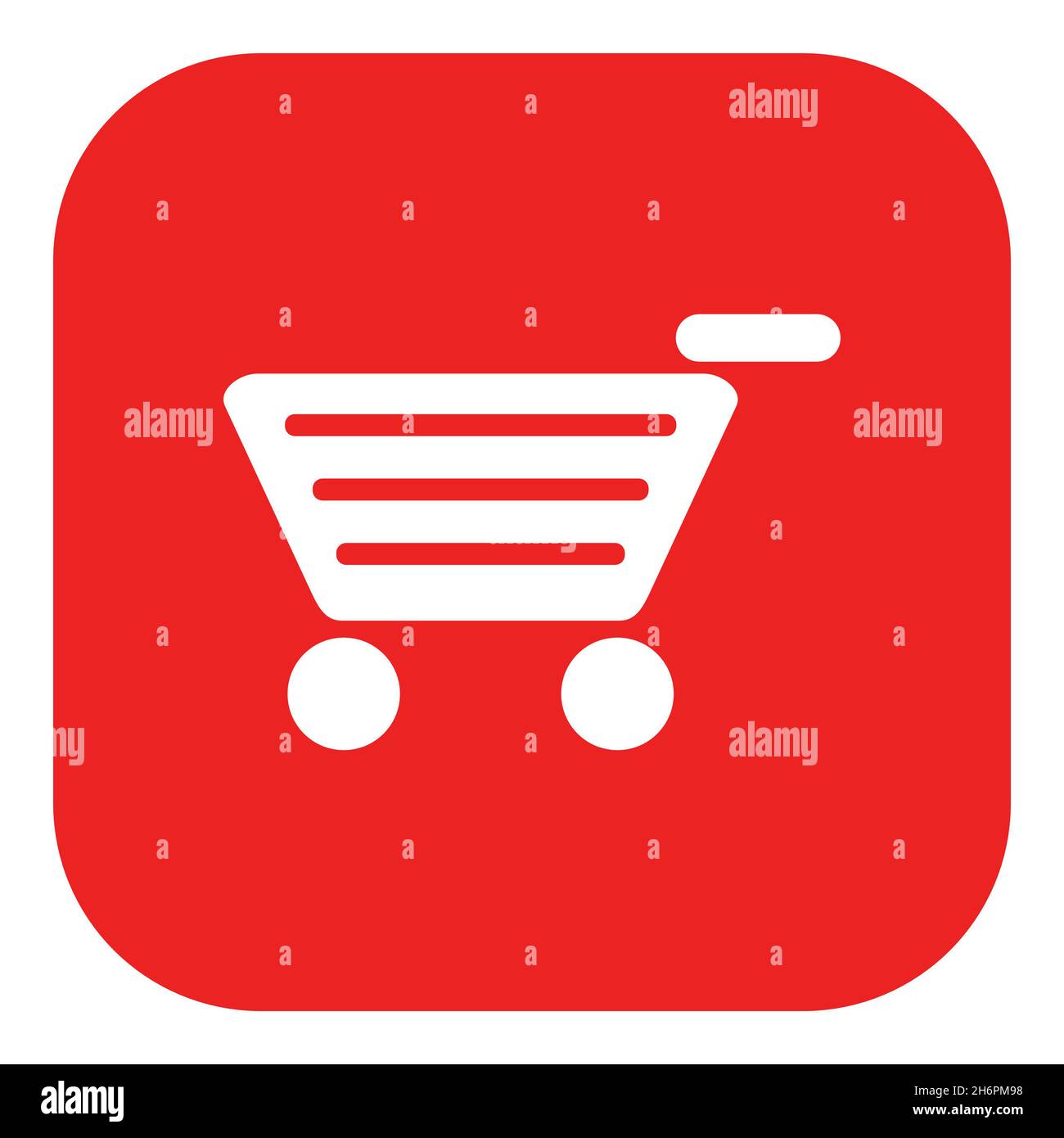 Shopping cart and app icon Stock Photo - Alamy