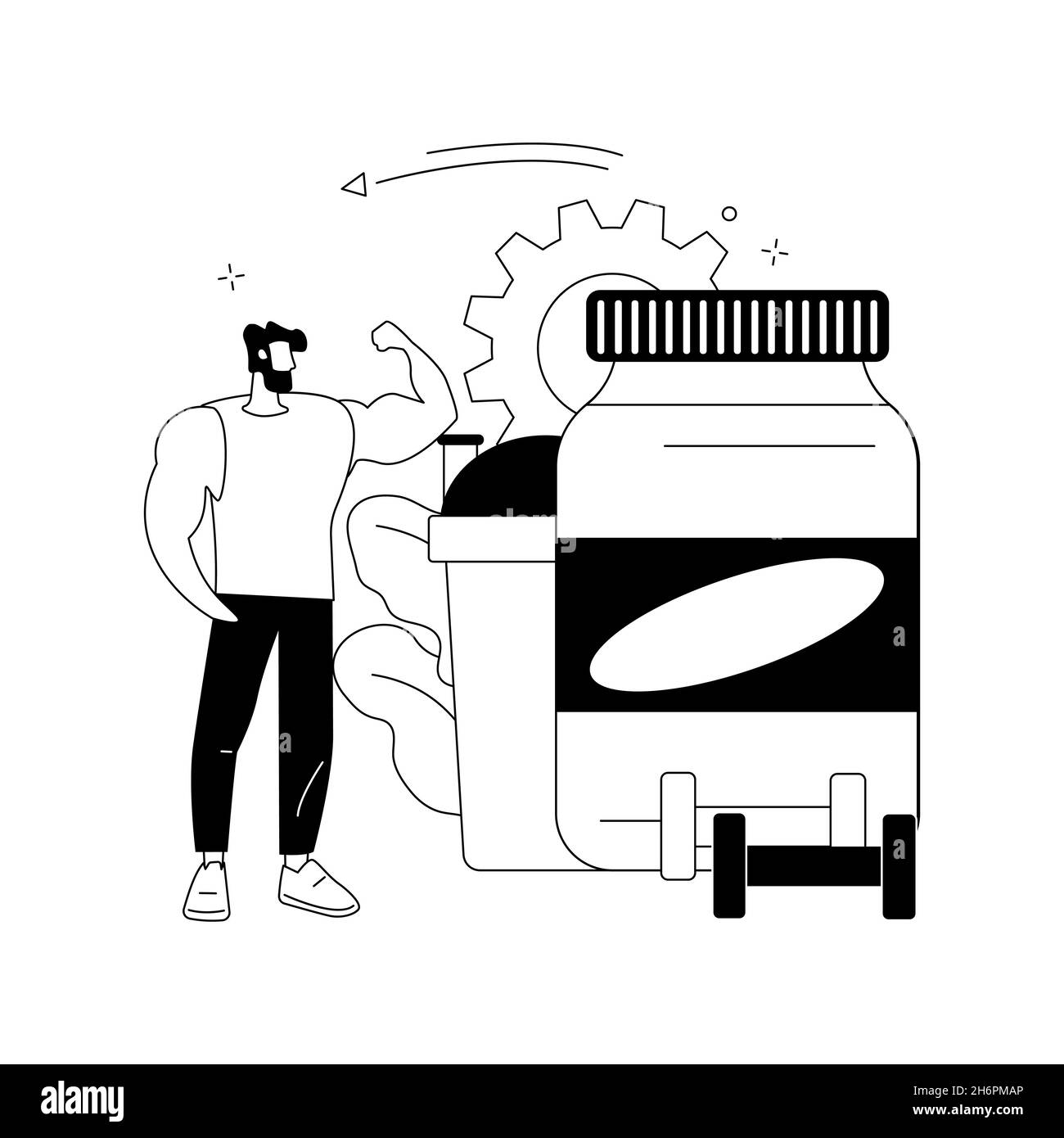 Sports nutrition abstract concept vector illustration Stock Vector ...
