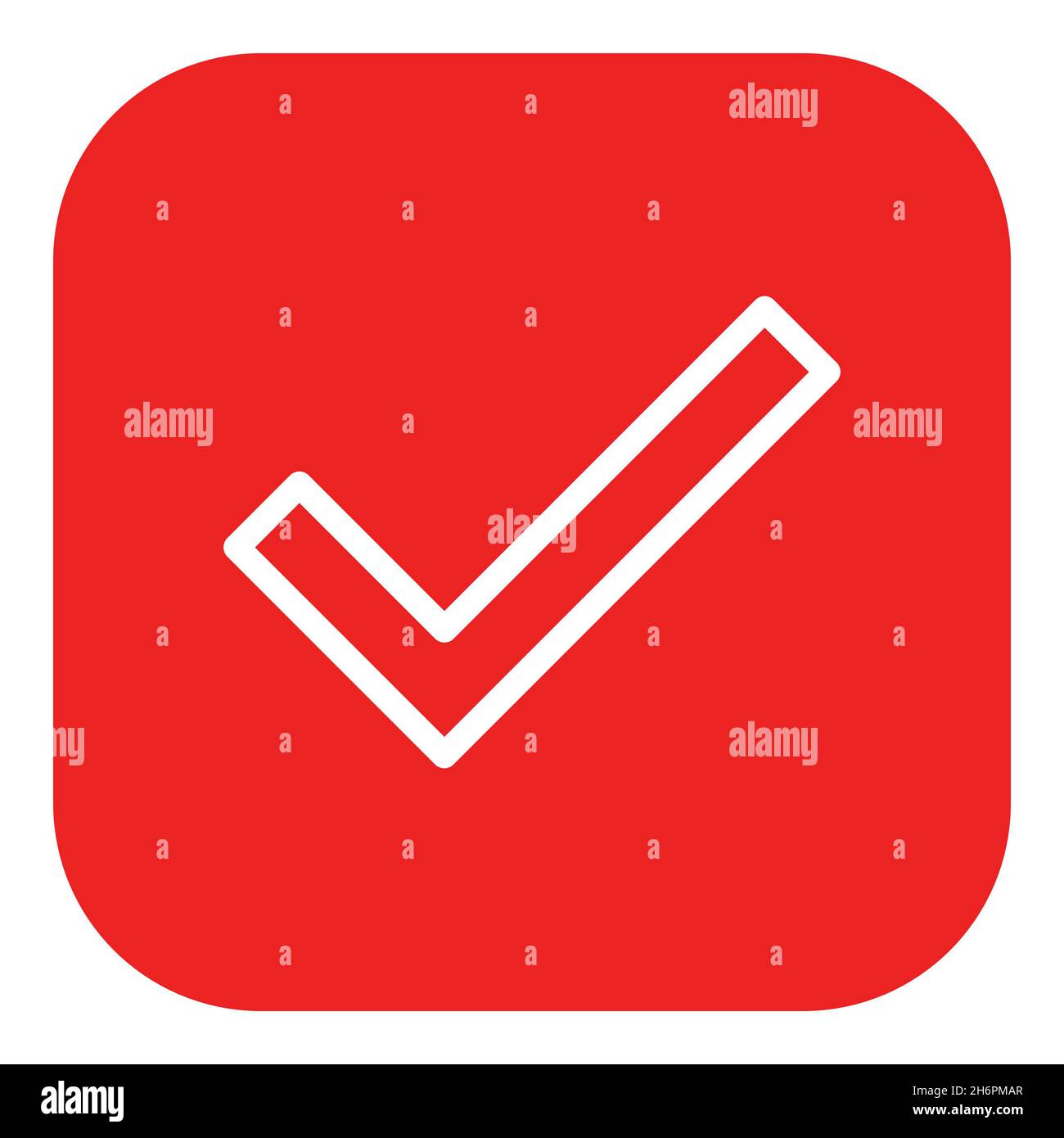 Tick and app icon Stock Photo - Alamy