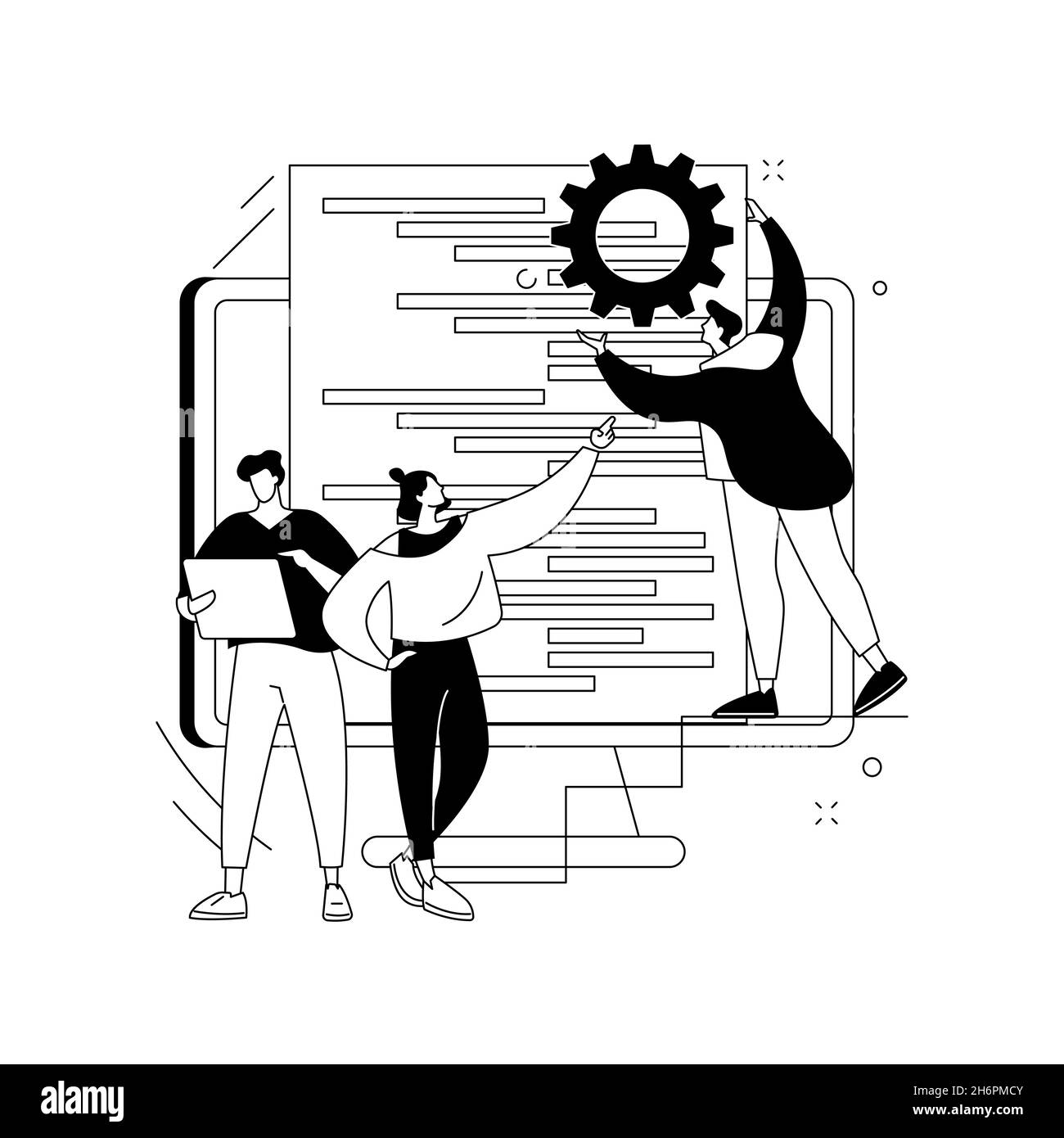 Software development team abstract concept vector illustration Stock ... Software development team abstract concept vector illustration Stock ...