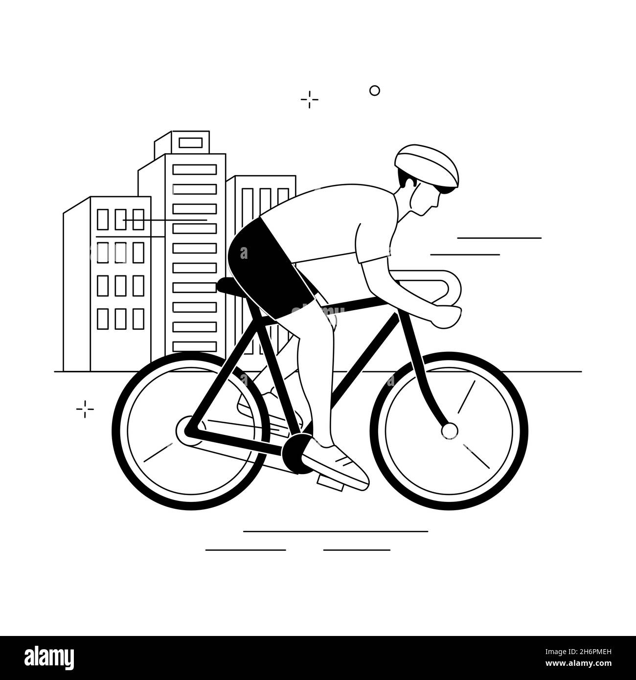 Cycling experiences abstract concept vector illustration Stock Vector ...