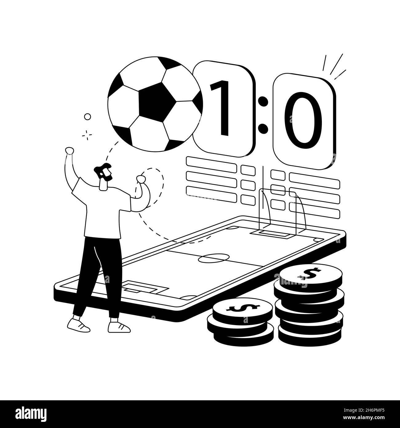 Sports betting abstract concept vector illustration Stock Vector Image ...