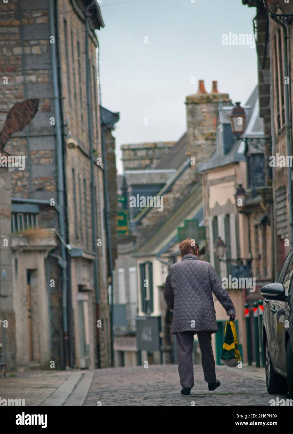 The medieval town of Domfront in Normandy, France Stock Photo - Alamy