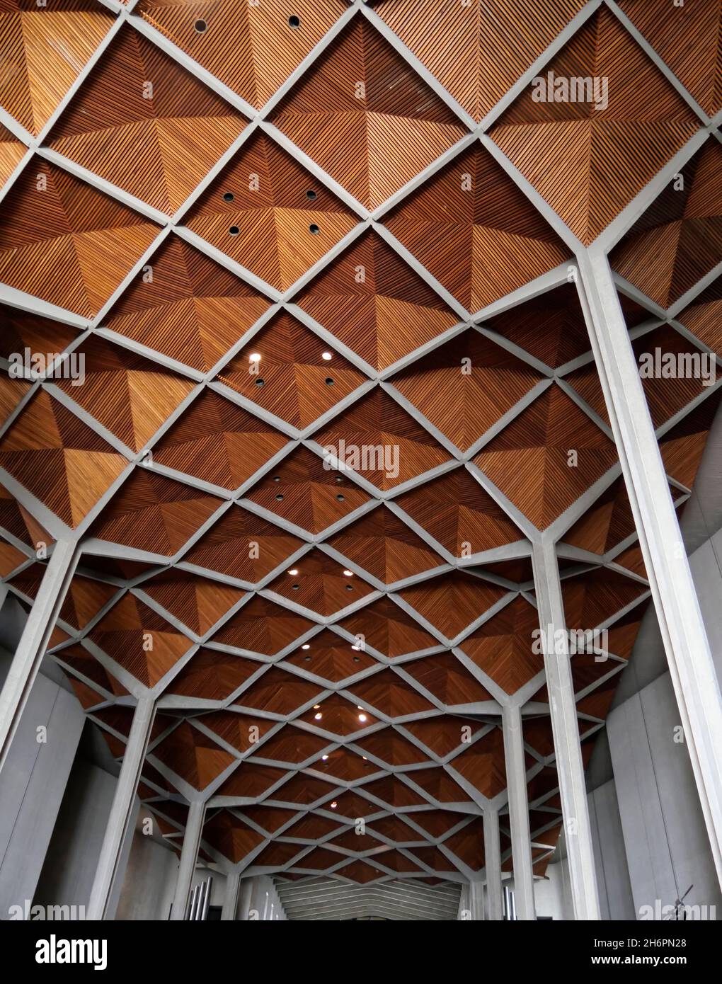 the roof of the new cathedral by Basil Spence,Coventry Cathedral ...