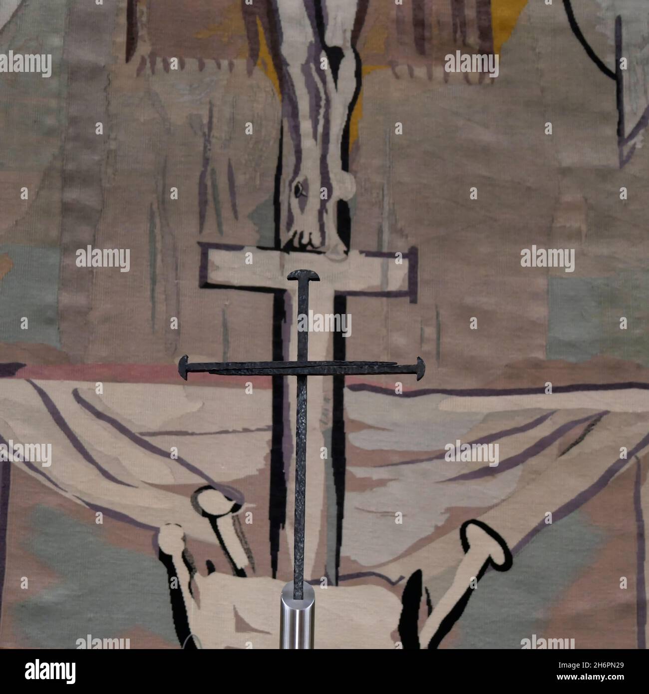 the Cross of Nails, symbol of reconciliation,Coventry Cathedral ...