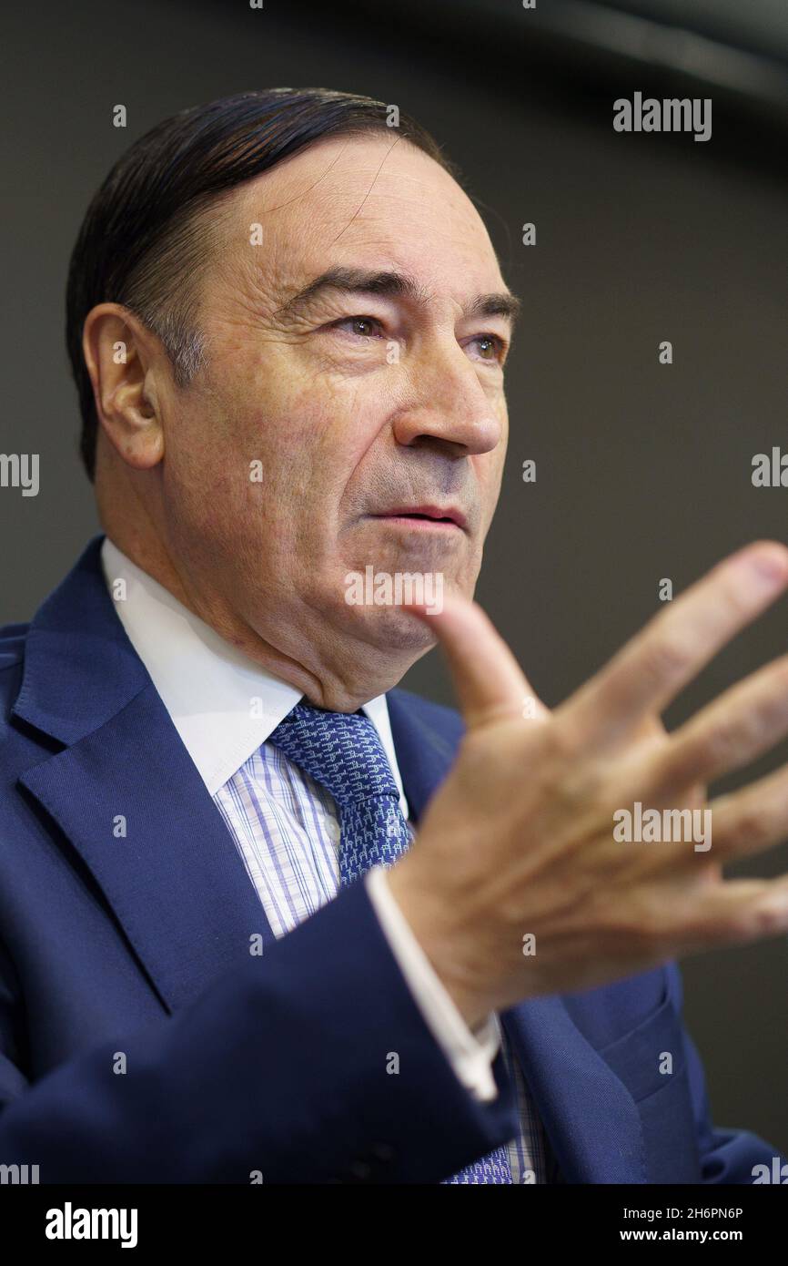 Madrid, Spain. 17th Nov, 2021. Pedro J. Ramirez seen speaking while ...