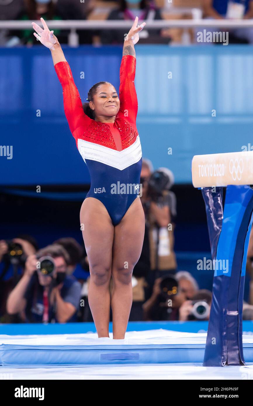 Tokyo, Japan. 27th July, 2021. Jordan Chiles (394) of United States ...