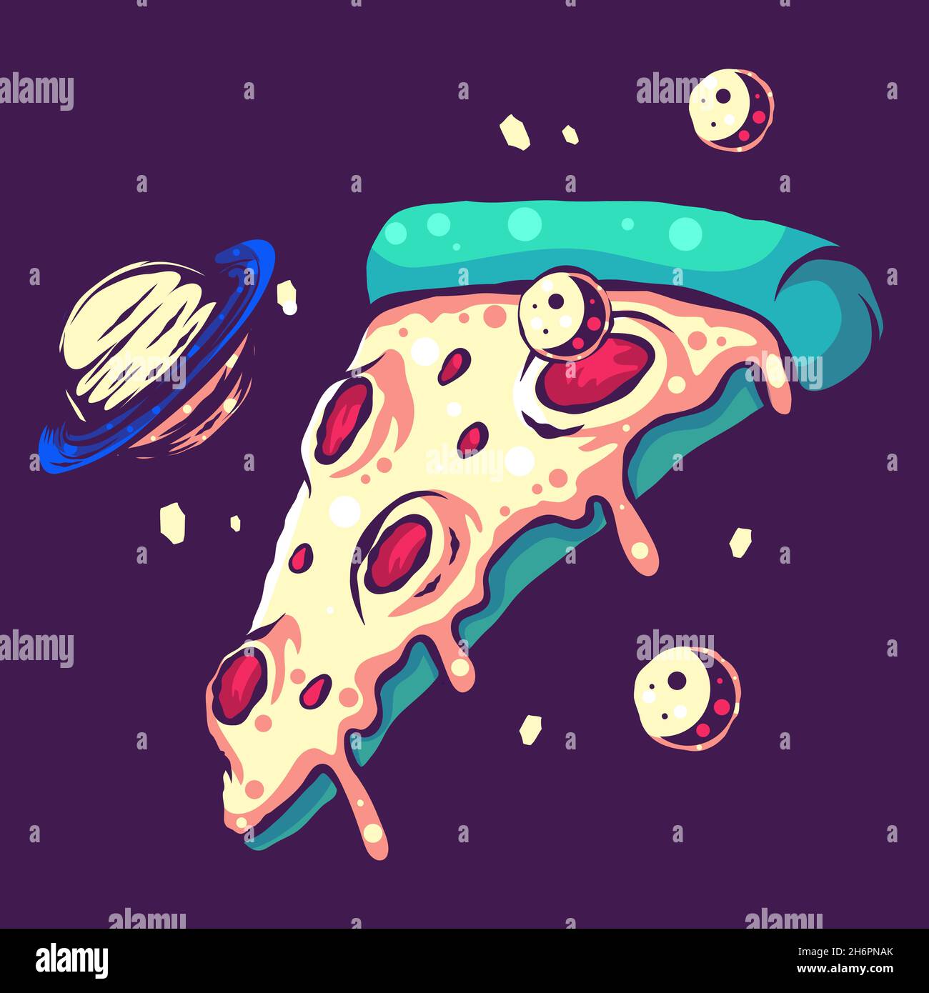 Space pizza store
