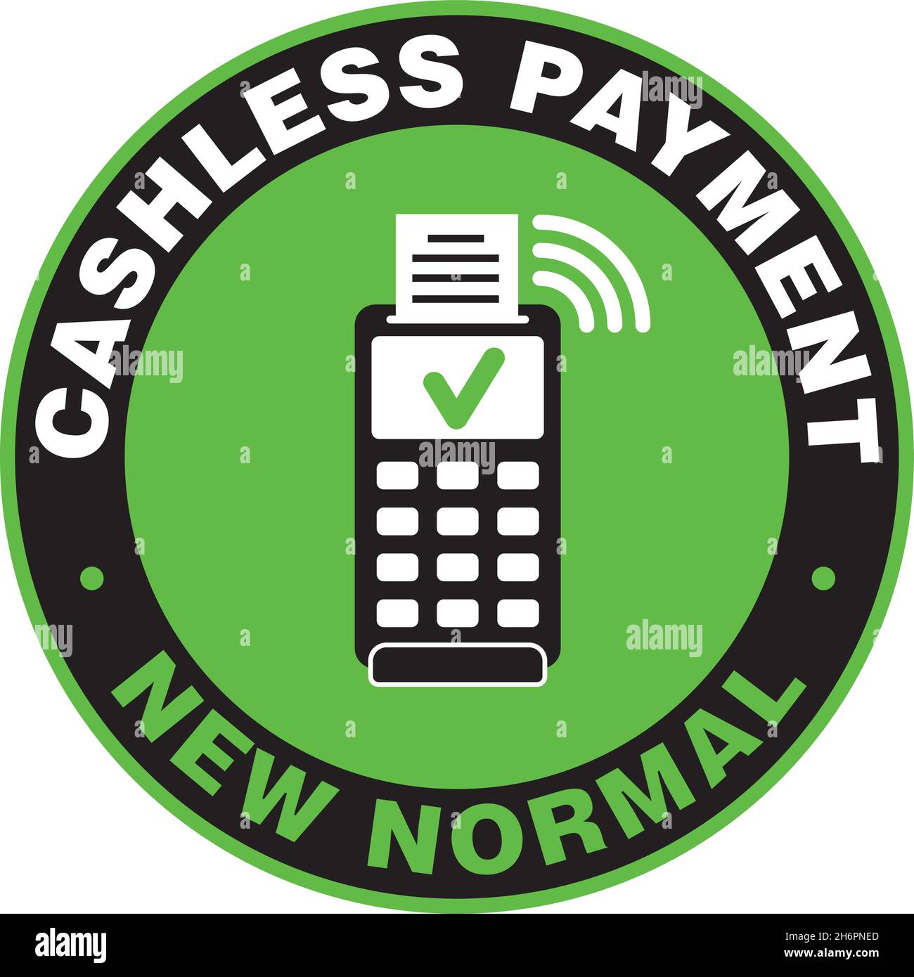 Cashless notice hi-res stock photography and images - Alamy