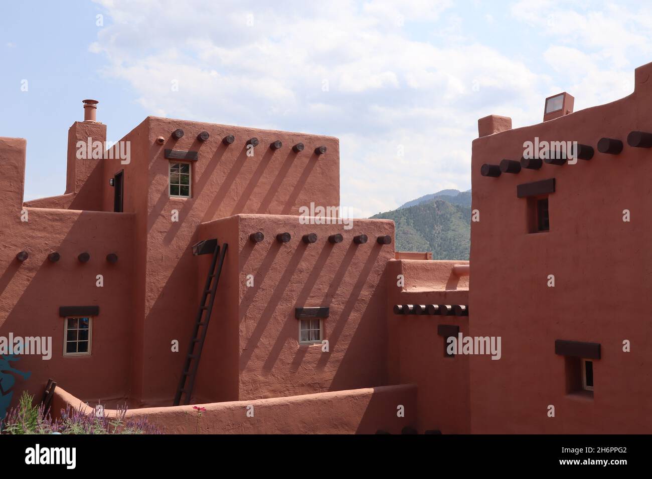 Southwestern style architecture of a building at Manitou Cliffside ...