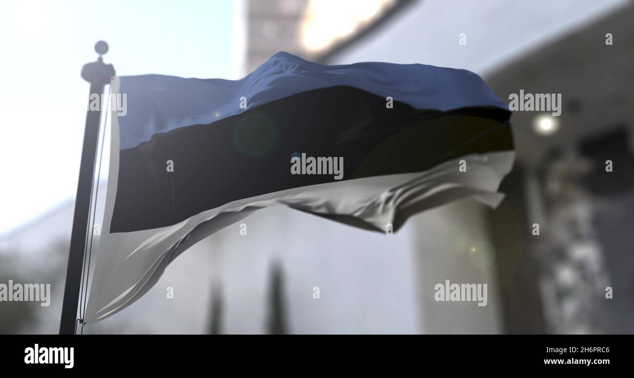 Waving estonian flag hi-res stock photography and images - Alamy