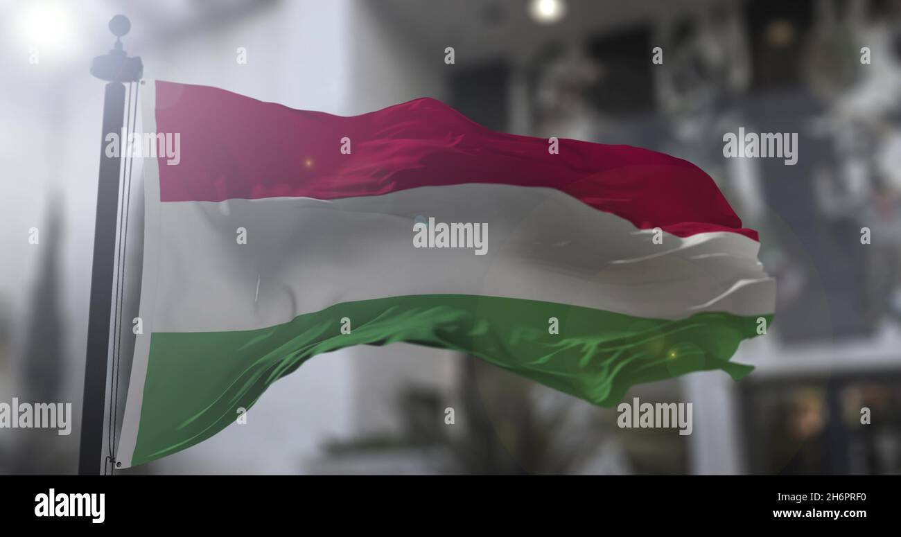 Hungary national flag. Hungarian country waving flag. Politics and news ...