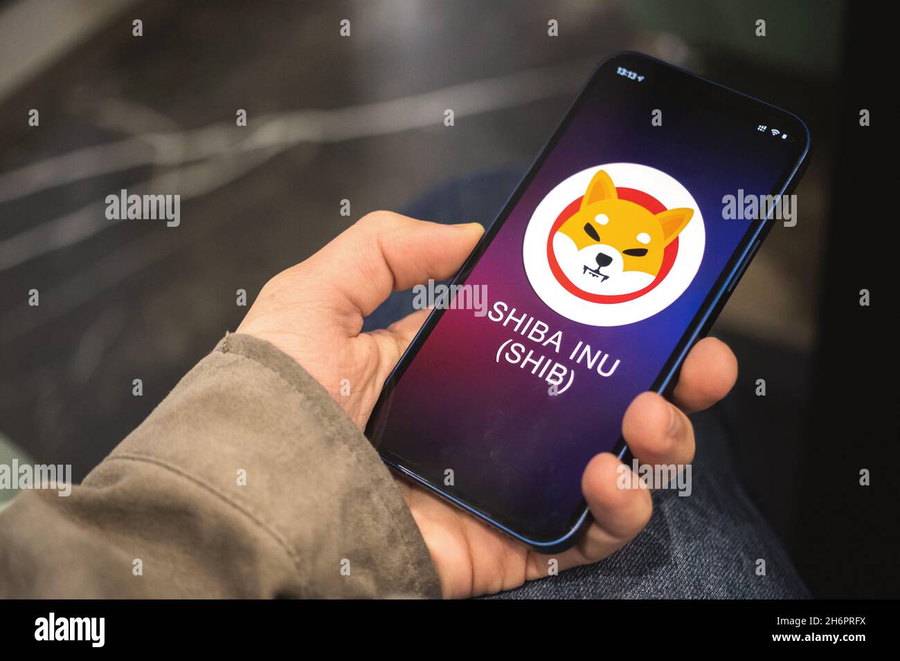 SHIBA INU cryptocurrency symbol, logo. Business and financial concept ...