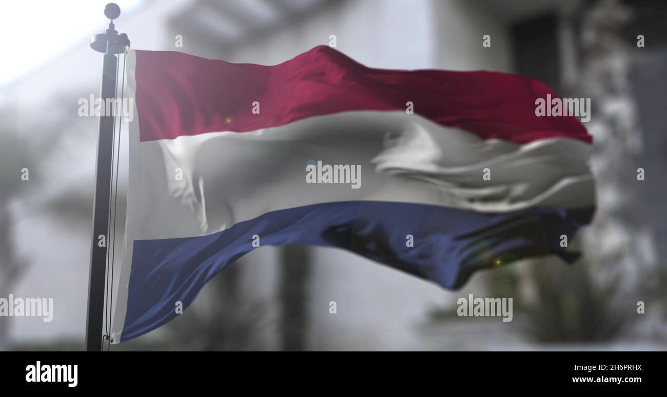 Netherlands national flag. Dutch country waving flag. Politics and news ...