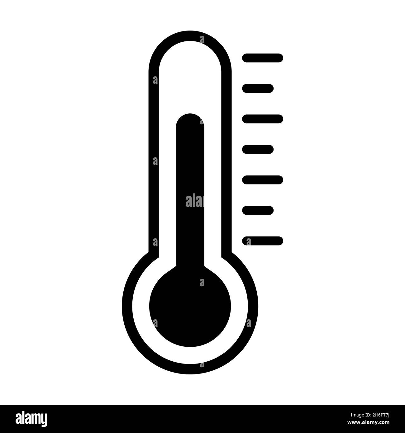 Flat temperature icon. Vector illustration isolated on white background ...