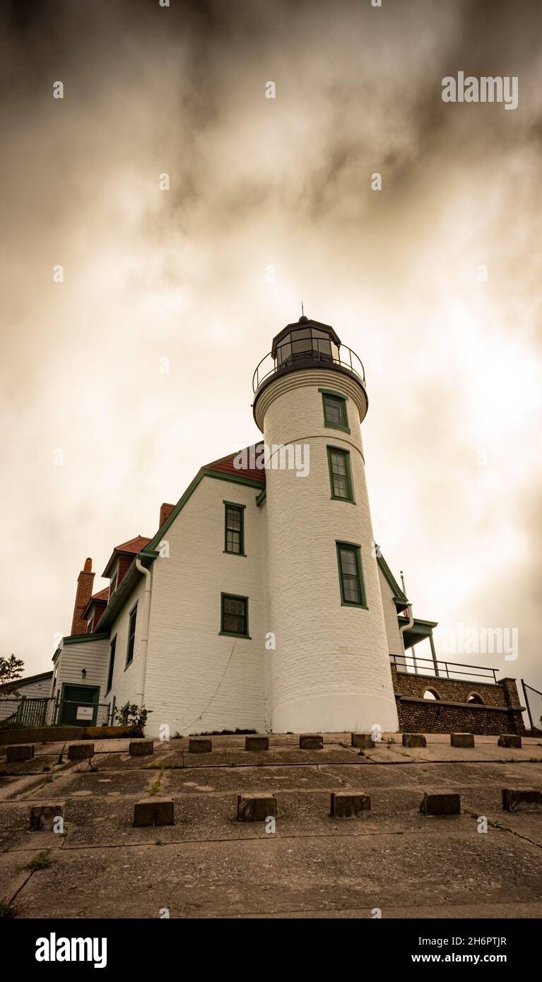 Point Betsie Light is the entrance to the Manitou Passage on the ...