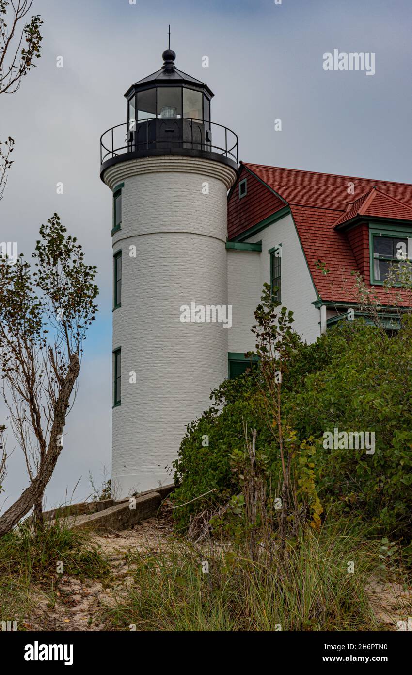 Point Betsie Light is the entrance to the Manitou Passage on the ...