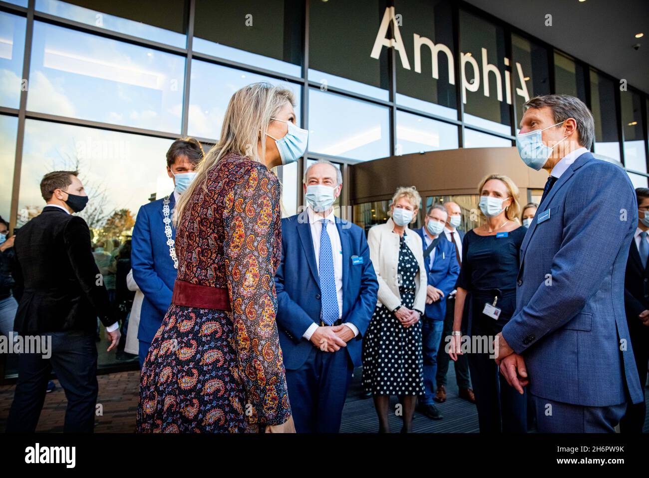 Breda, the Netherlands - 17 Nov 2021. Queen Maxima at the opening of ...