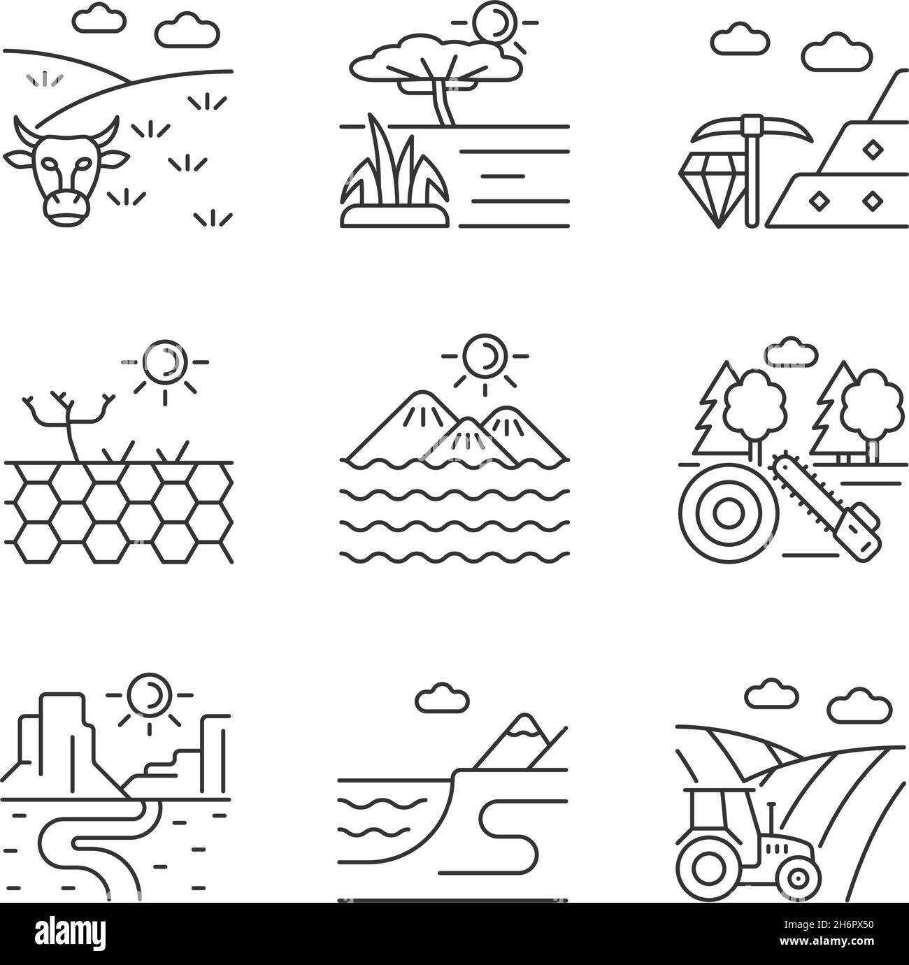 Infertile area Stock Vector Images - Alamy