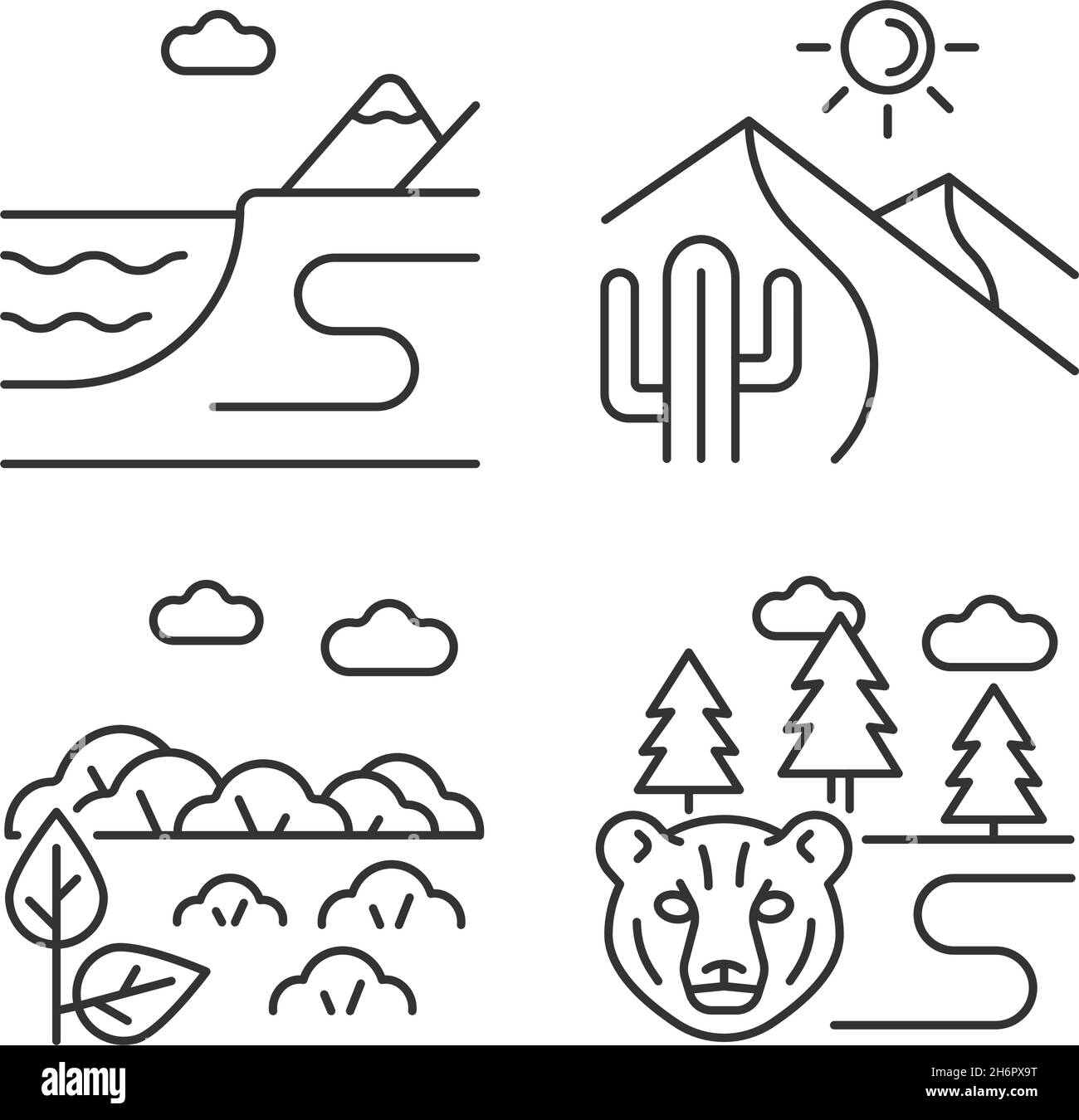 Landforms drawing hi-res stock photography and images - Alamy