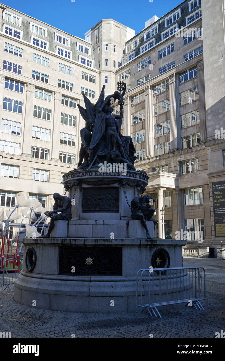 exchange building exchange flags nelson monument Liverpool merseyside ...