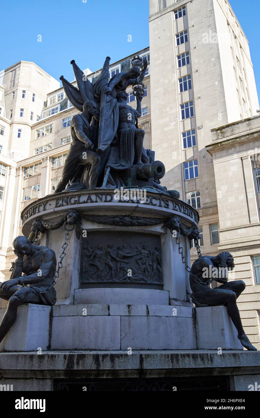exchange building exchange flags nelson monument Liverpool merseyside ...