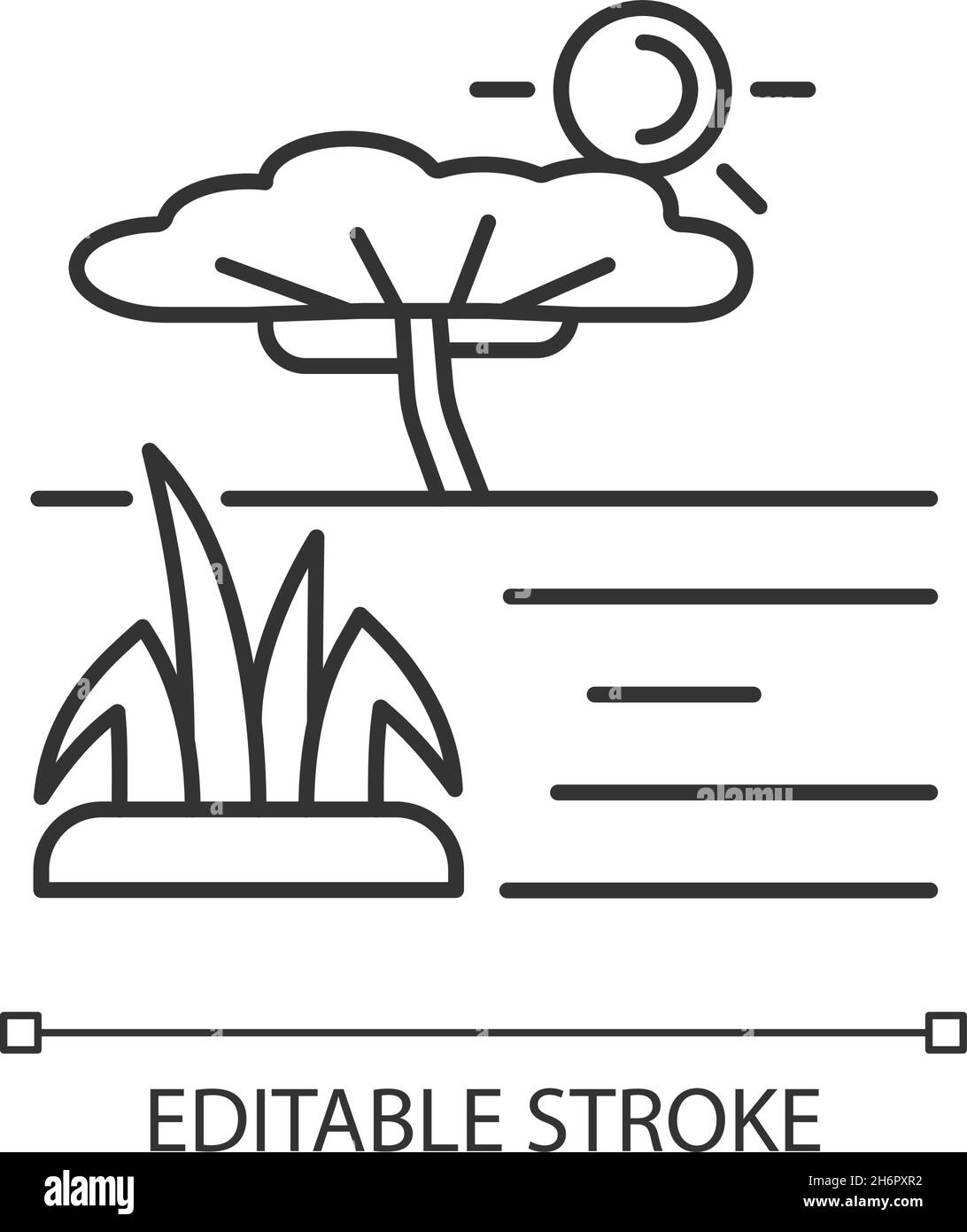 Tropical savanna ecosystem Cut Out Stock Images & Pictures - Alamy