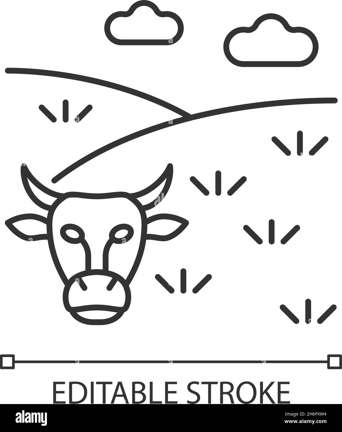 Rangeland cattle Stock Vector Images - Alamy