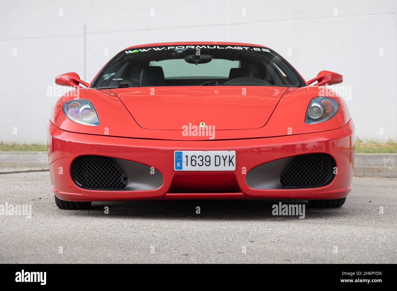 MONTMELO, SPAIN-OCTOBER 9, 2021: 2004 Ferrari F430 (Type F131), Front ...