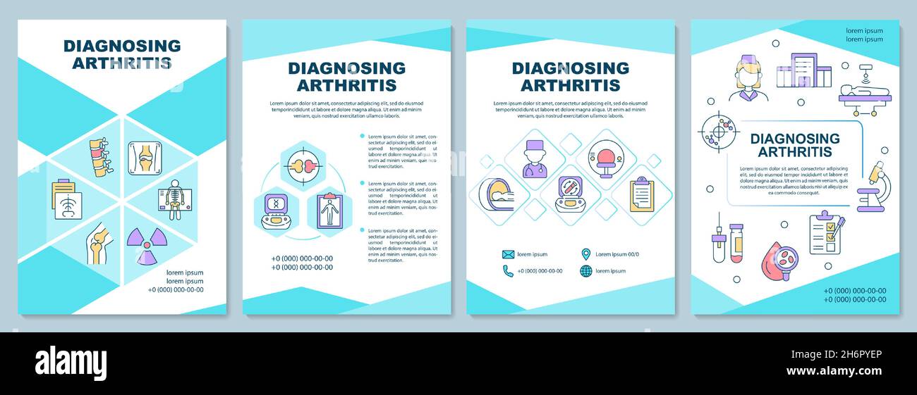 Diagnosing arthritis brochure template Stock Vector Image & Art - Alamy