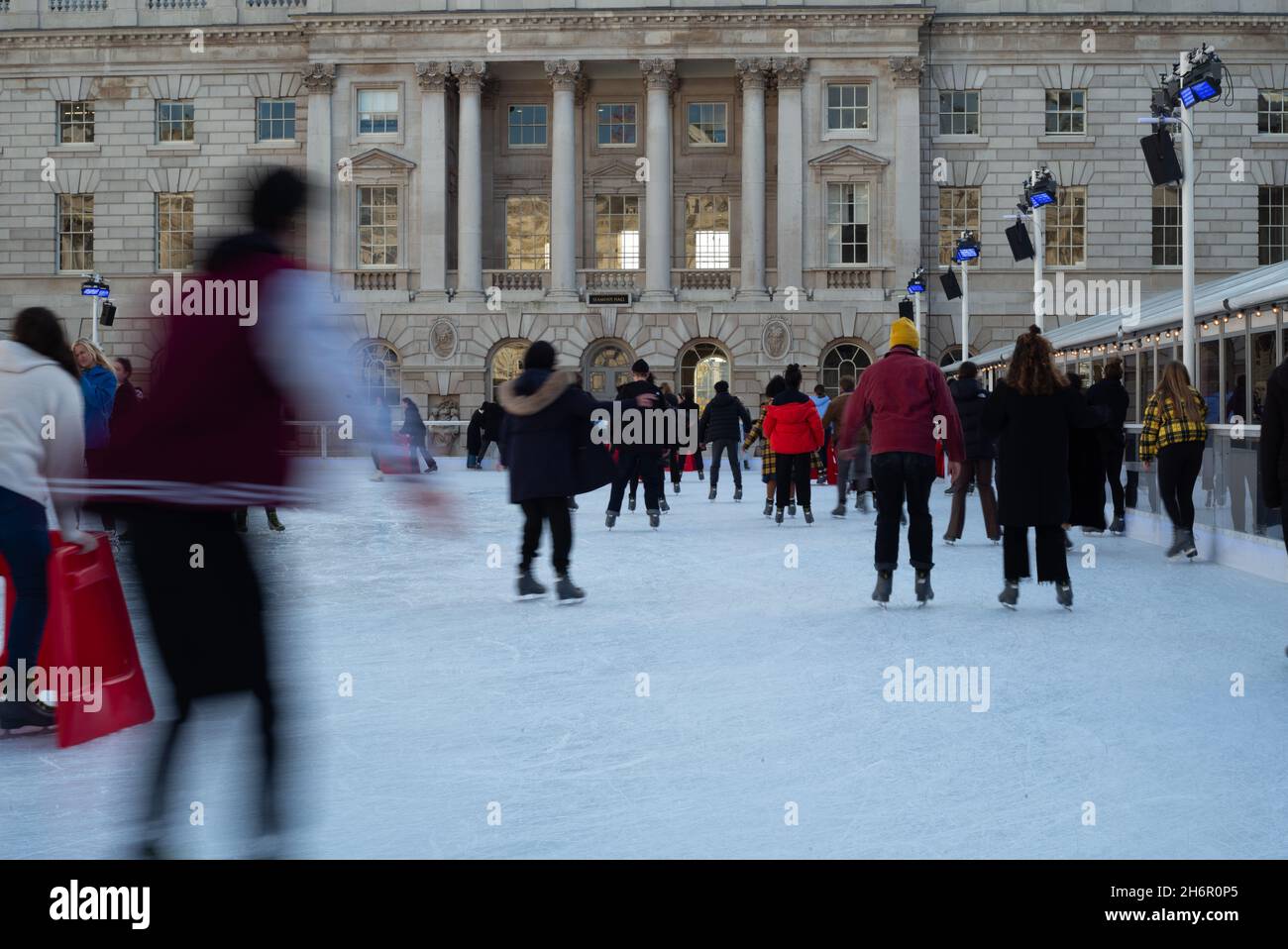 Somerset House Skating Rink Stock Photo - Alamy