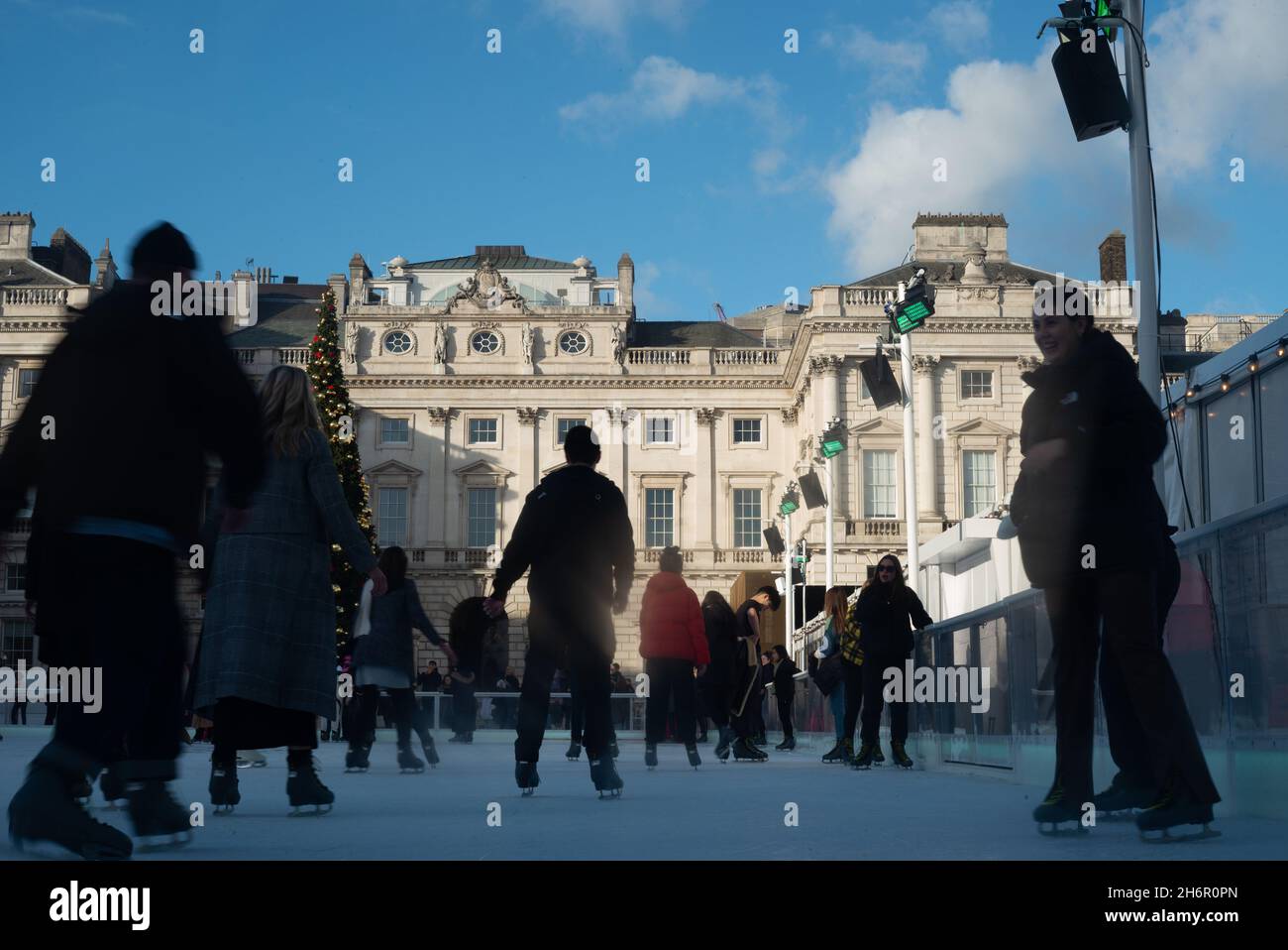 Somerset House Skating Rink Stock Photo - Alamy