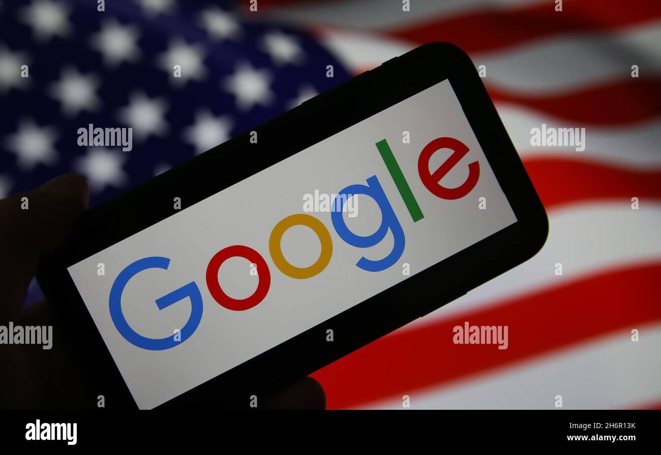 Google logo flag hi-res stock photography and images - Alamy