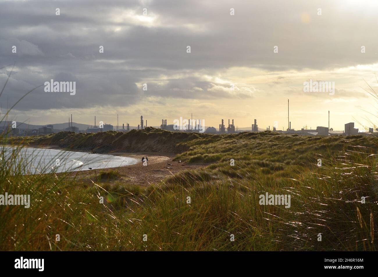 Naturally lit image of the Tees Bay and Seal Sands industrial complex ...