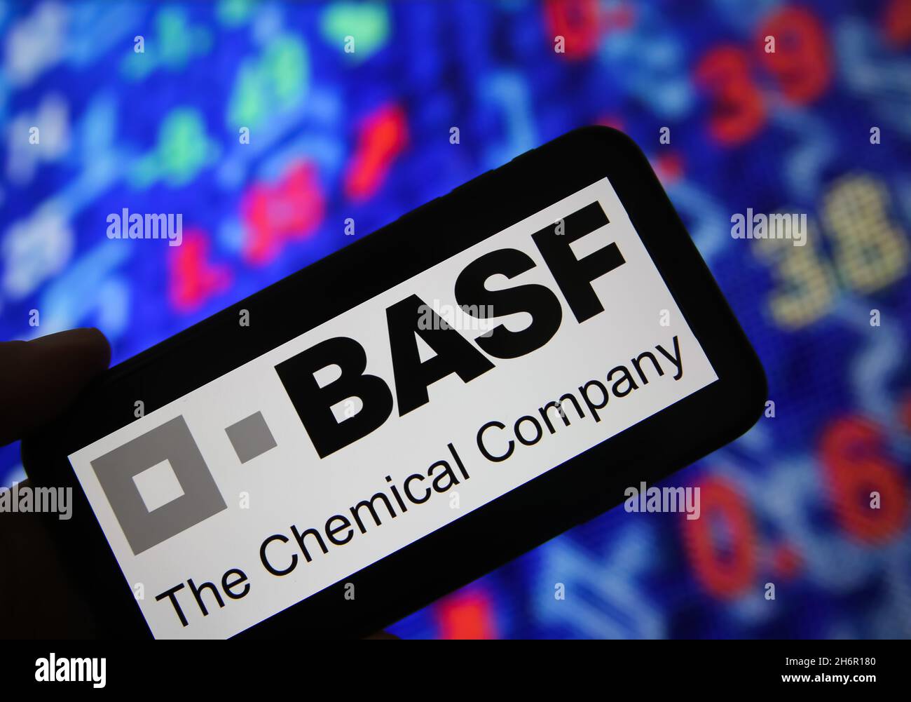 Viersen, Germany - June 6. 2021: Closeup of mobile phone screen with ...