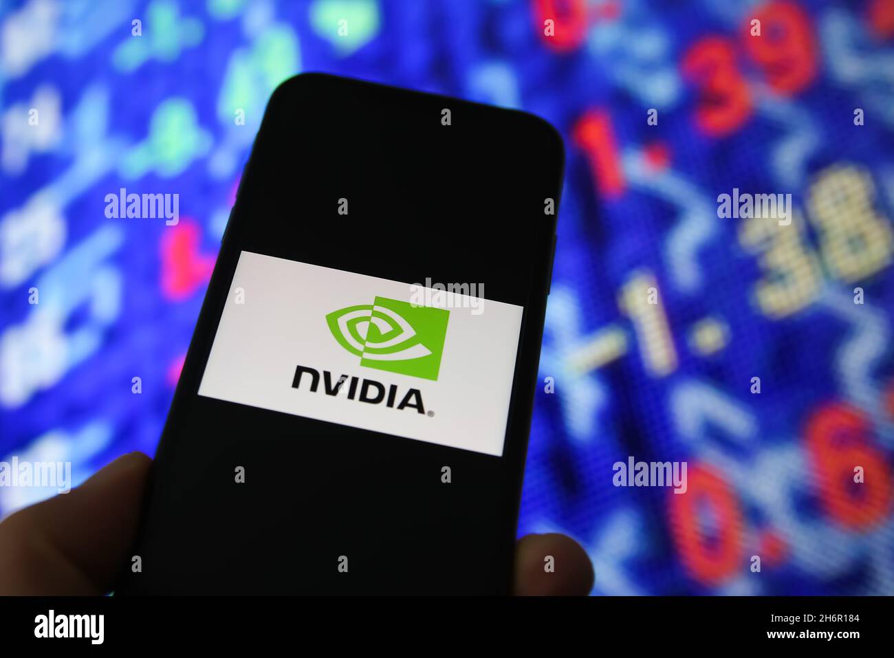 Viersen, Germany - June 6. 2021: Closeup of mobile phone screen with ...