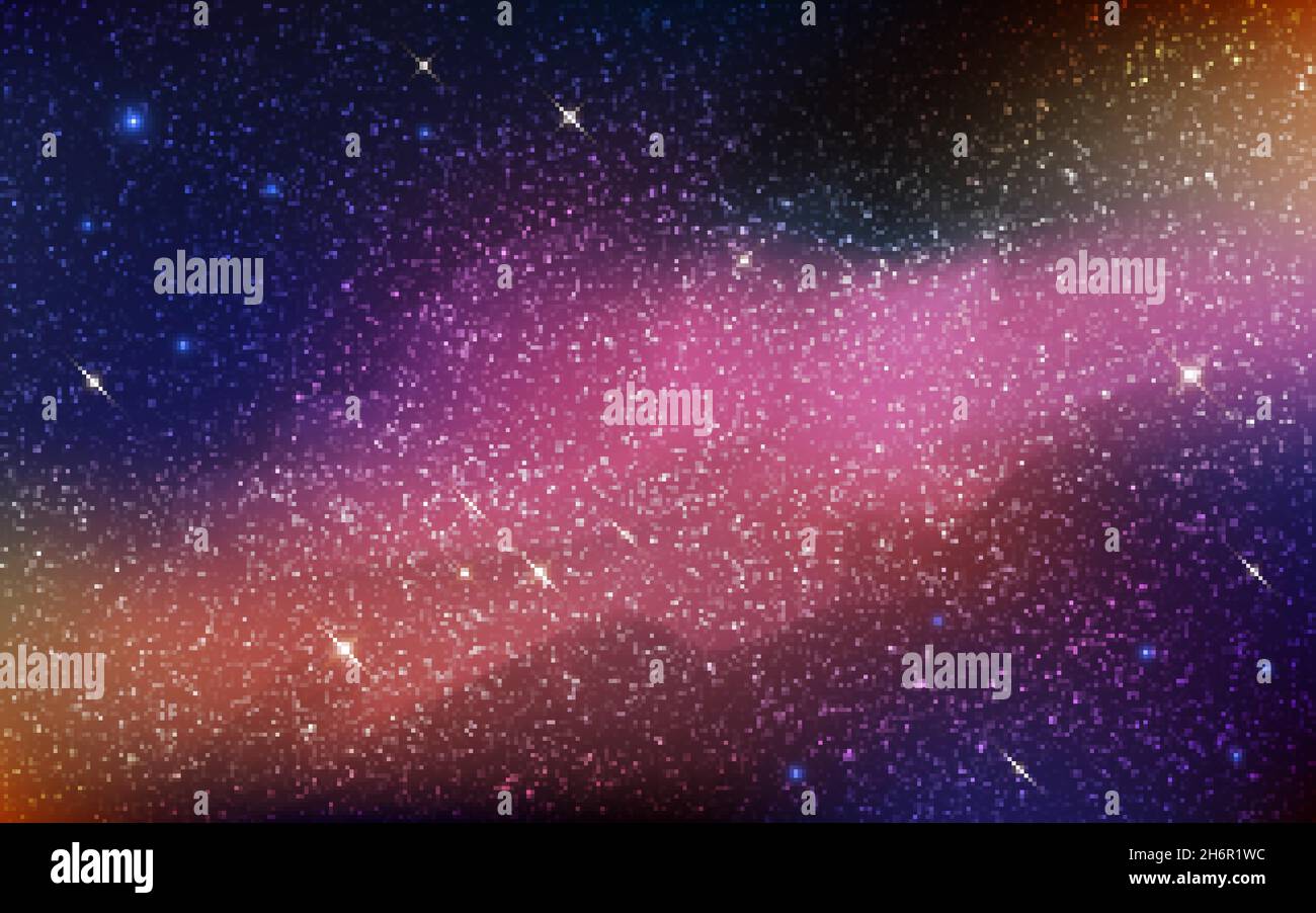 Space milky way. Infinite magic universe with stardust. Color starry ...