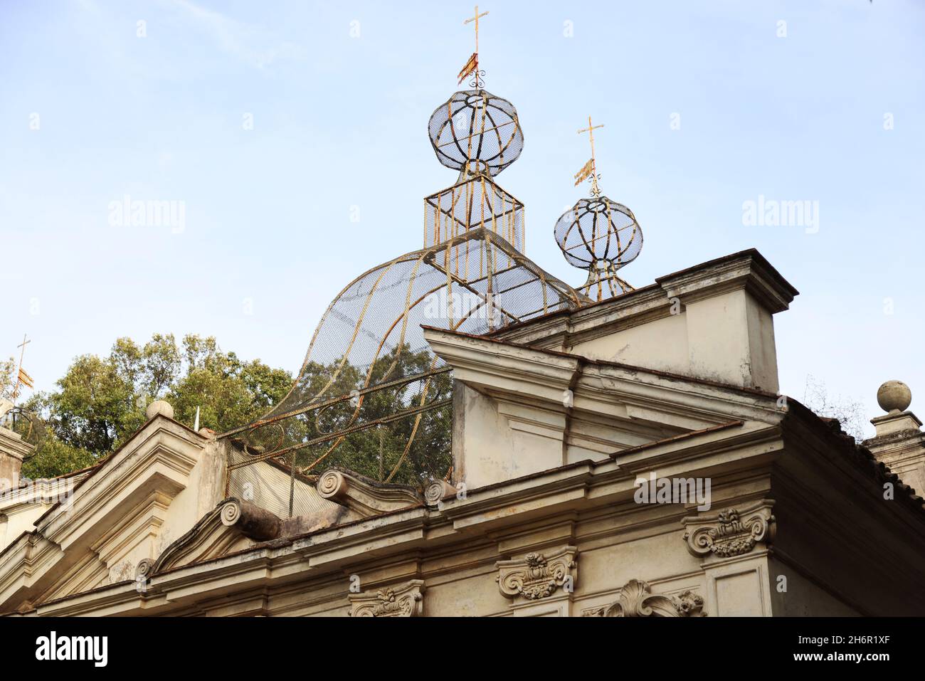 Detail of the Birdhouse Pavilion in Villa Borghese, Rome, Italy Stock ...
