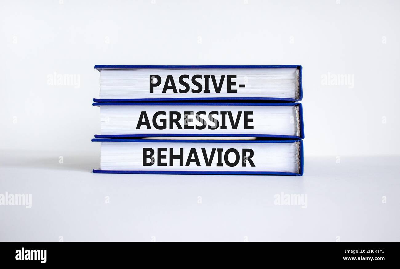 Passive-aggressive behavior symbol. Concept words Passive-aggressive ...