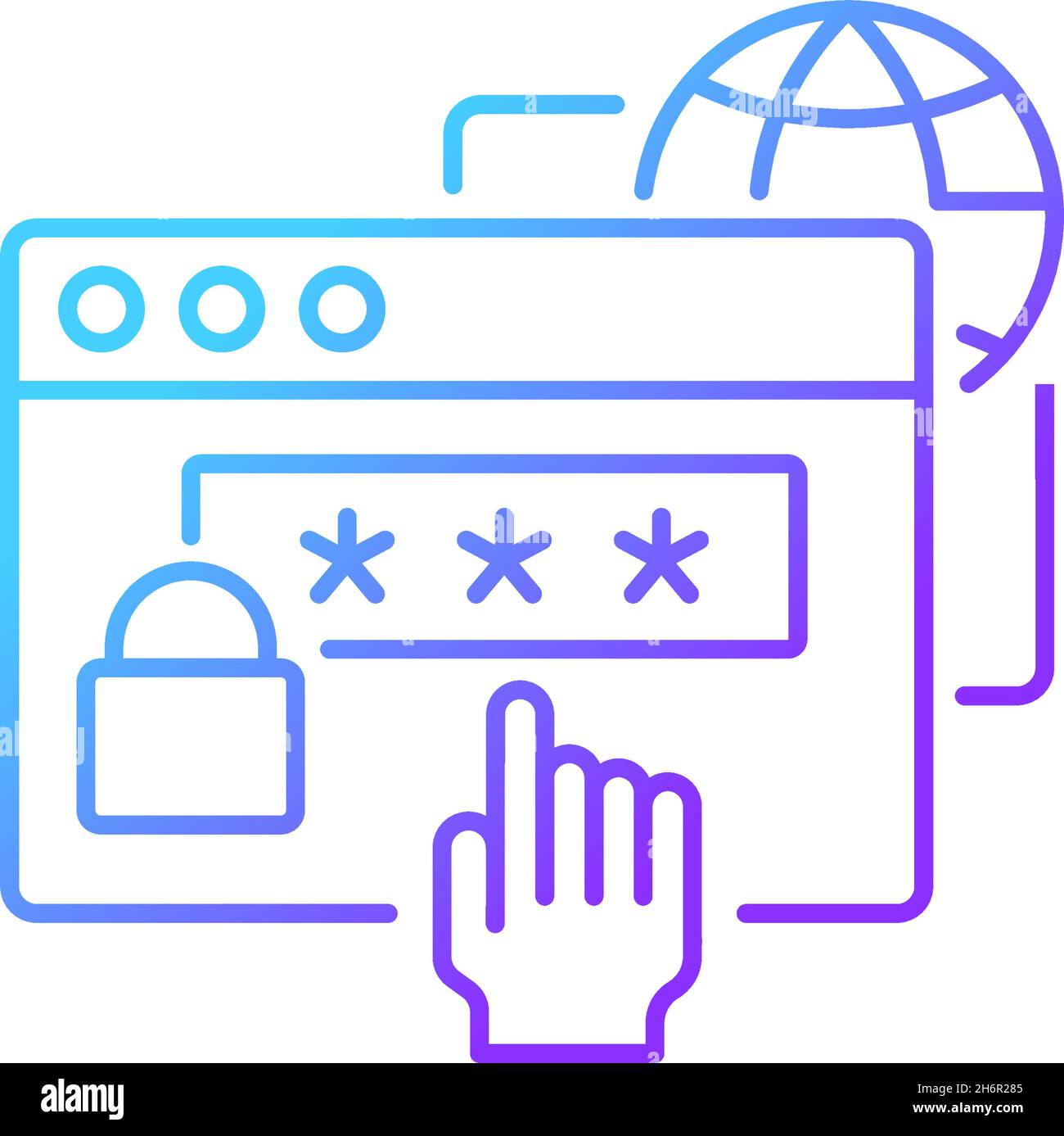 Digital foundation skills gradient linear vector icon Stock Vector ...
