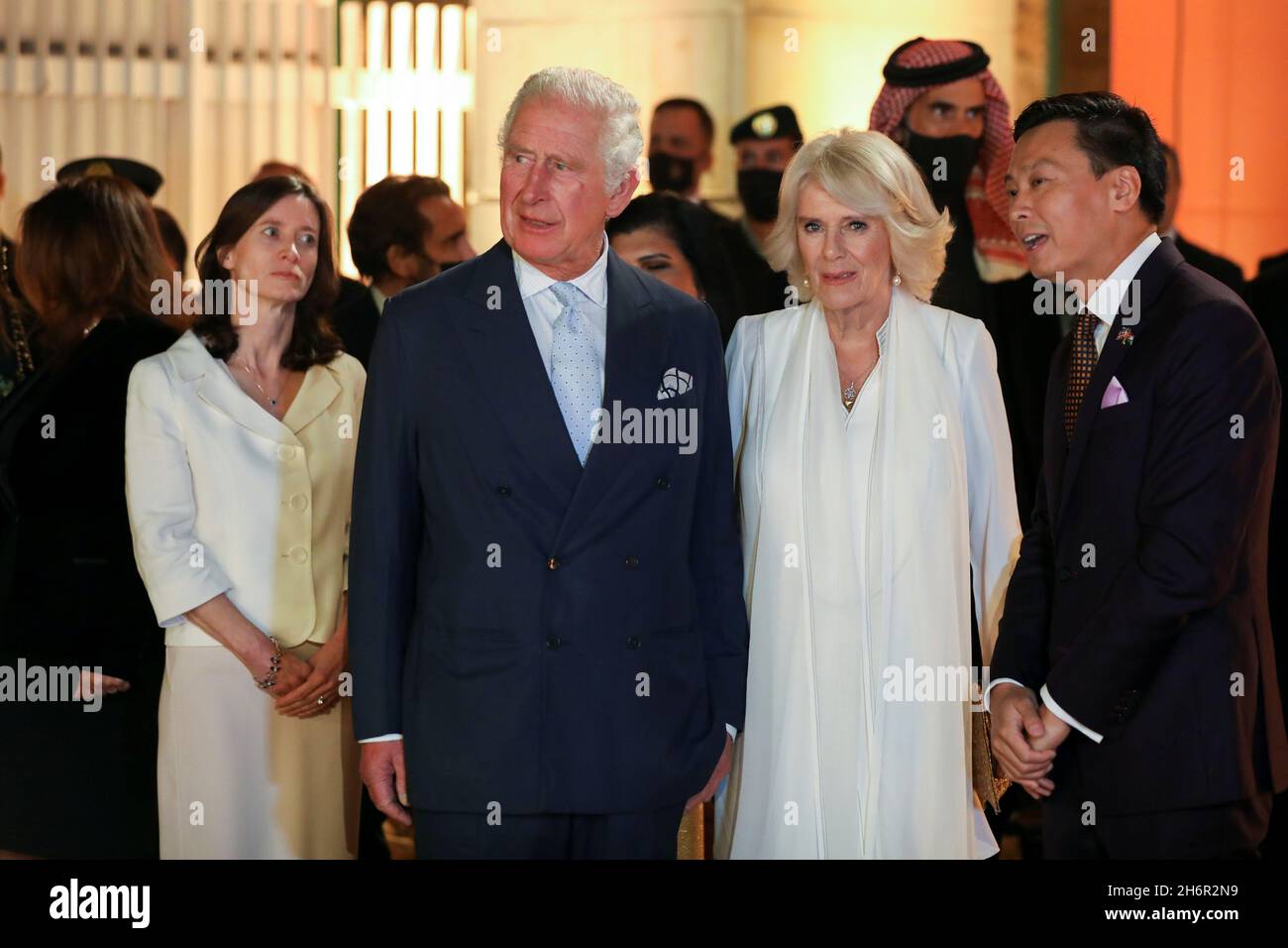 Duchess cornwall arrive british council High Resolution Stock ...