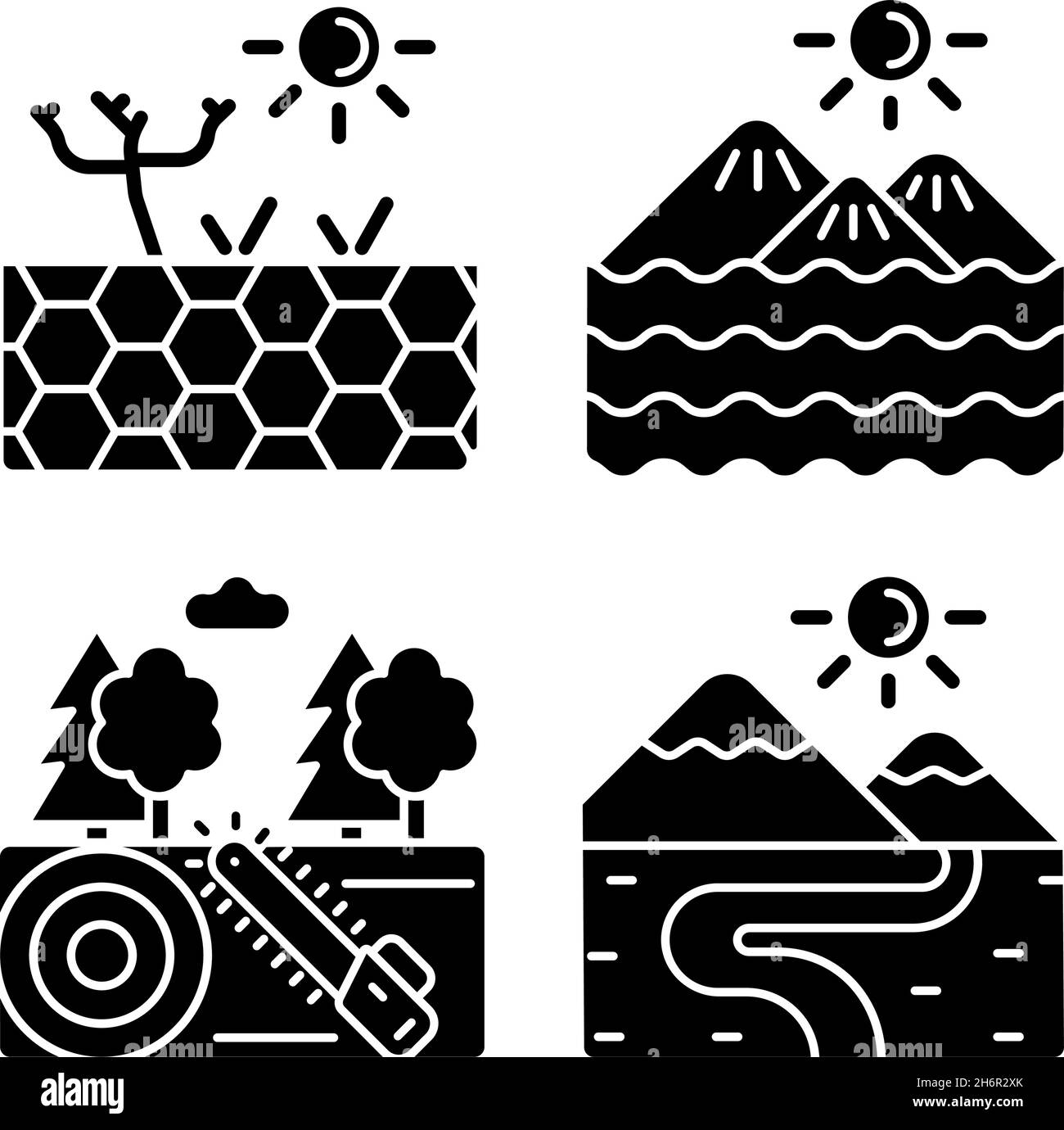 Island landforms Stock Vector Images - Alamy