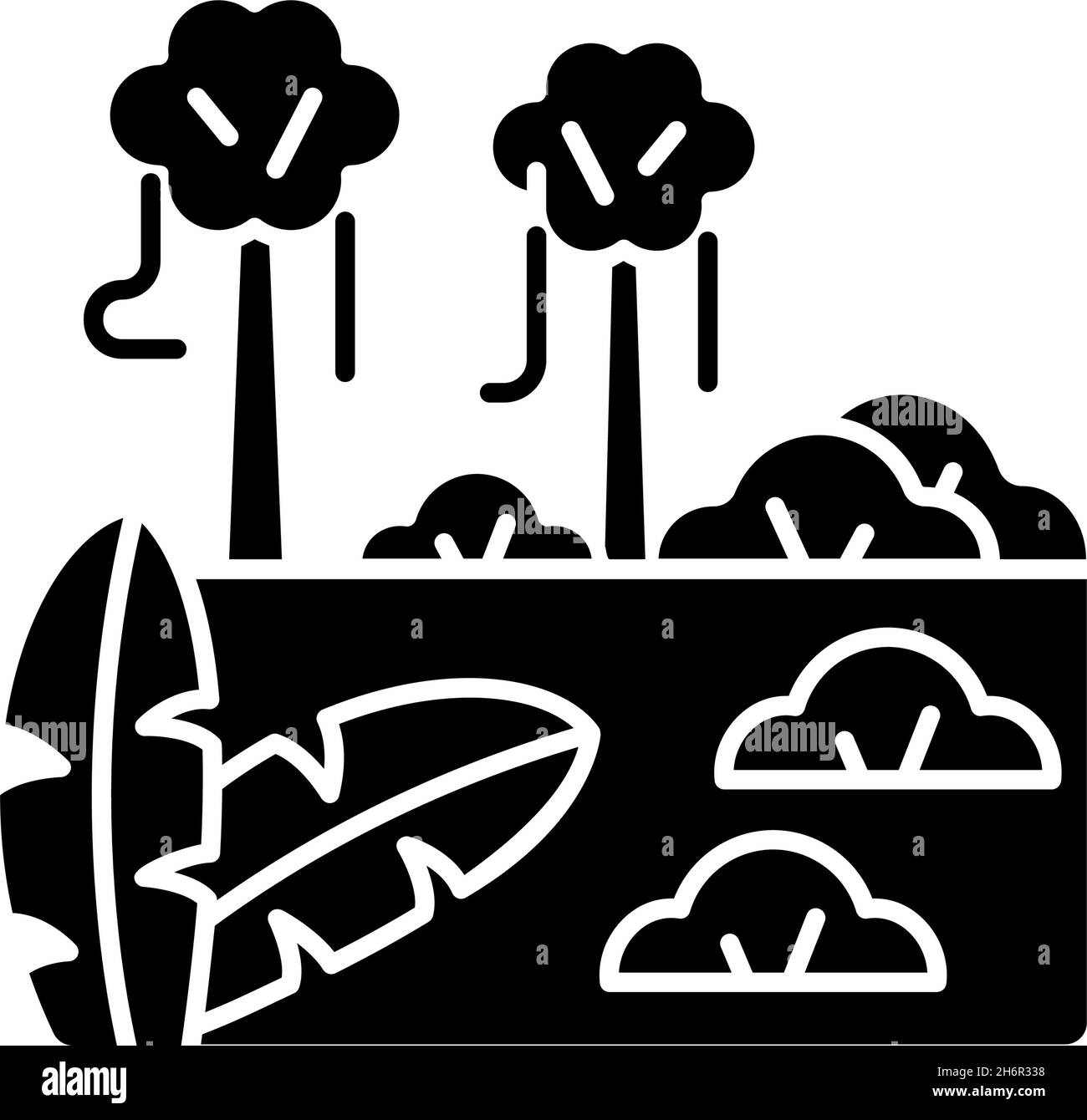 Equatorial rain forest Stock Vector Images - Alamy