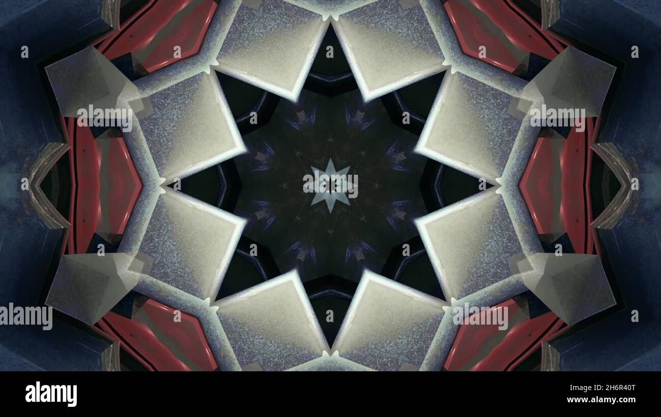3d illustration of 4K UHD star shaped corridor Stock Photo - Alamy