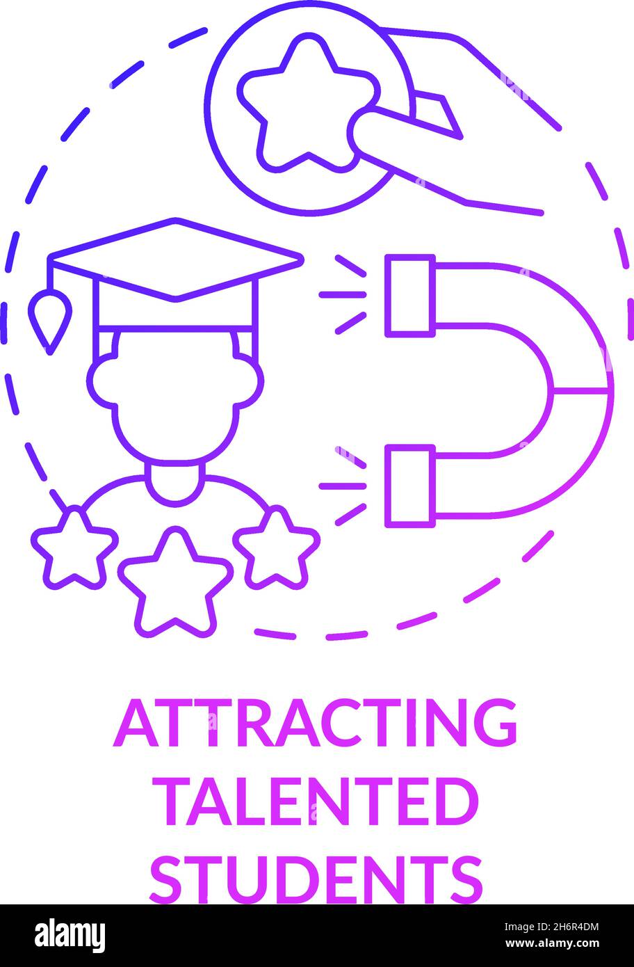 Hire talented students concept icon Stock Vector Image & Art - Alamy