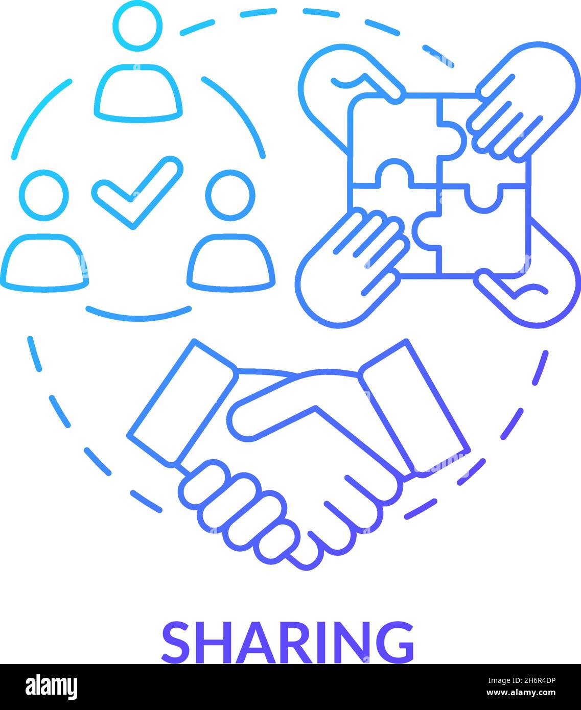 Sharing concept icon Stock Vector Image & Art - Alamy