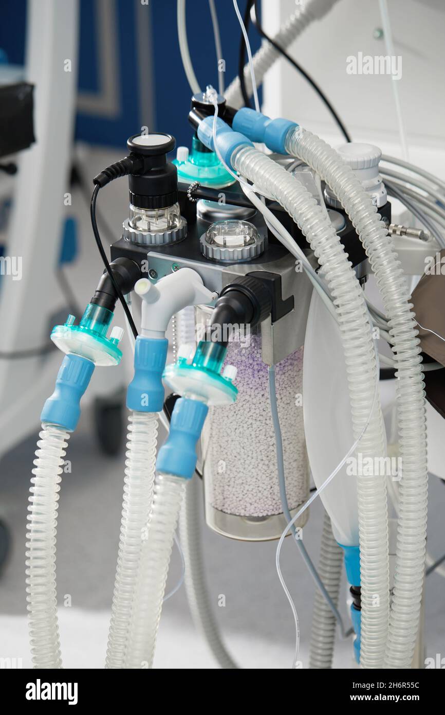 Medical Oxygen Concentrator is ready to use front of the emergency room ...